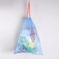 China Custom 13 Gallon Drawstring Trash Bags Heavy Duty Clear Garbage Bag 730x840mm PE Plastic for sale
