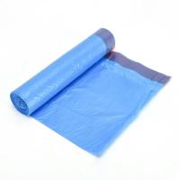 China Custom 13 Gallon Drawstring Trash Bags Heavy Duty Clear Garbage Bag 730x840mm PE Plastic for sale