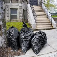 China Heavy Duty HDPE Plastic Garbage Bags for Wheelie Bin 730x840mm 80x100cm Custom Size for sale