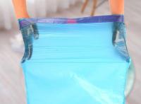 China Thickened Black Drawstring Garbage Bag for Kitchen Trash in HDPE/LDPE/LLDPE Material for sale