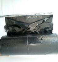 China Recycled Black Garbage Bags on Roll 5-100 Mic Thickness Custom Orders Accepted for sale