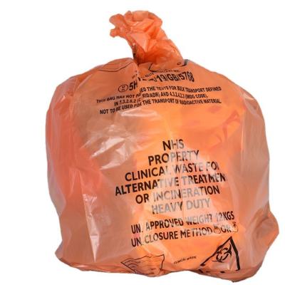 China Customizable HDPE LDPE Medical Garbage Bags 600x850mm Thicken No Leakage ISO9001 for sale