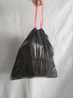 China 15 Pcs Drawstring Garbage Bags 730x840mm HDPE LDPE Plastic Trash Rolls for Kitchen Compostable for sale