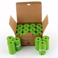 China 100% Compostable Custom Printed Dog Poop Waste Bag Holder HDPE 50 Mic Outdoor Garbage Bag for sale