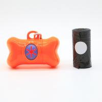 China 100% Compostable Custom Printed Dog Poop Waste Bag Holder HDPE 50 Mic Outdoor Garbage Bag for sale