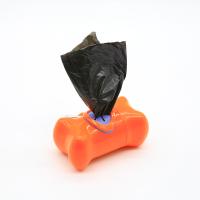 China 100% Compostable Custom Printed Dog Poop Waste Bag Holder HDPE 50 Mic Outdoor Garbage Bag for sale