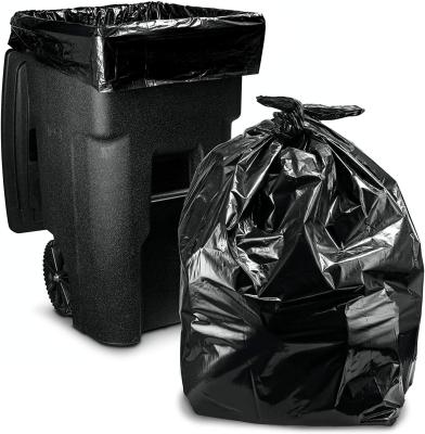 China Custom Heavy Duty Plastic Trash Bags 730x840mm HDPE LDPE Thick Garbage Bags for sale