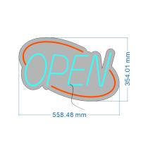 China Custom Super Bright Cafe Open Neon Sign LED Light Safe Durable For Storefronts for sale