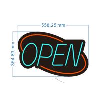 China Custom Super Bright Cafe Open Neon Sign LED Light Safe Durable For Storefronts for sale