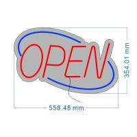 China Custom Super Bright Cafe Open Neon Sign LED Light Safe Durable For Storefronts for sale