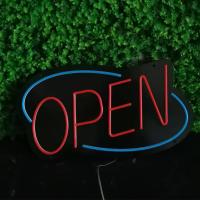 China Custom Super Bright Cafe Open Neon Sign LED Light Safe Durable For Storefronts for sale