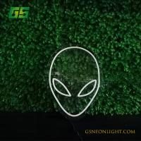 China Bright Green Art Neon Light Signs Wall Decor LED Light Up Art Display Piece for sale
