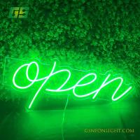 China Bright Cafe Open Art Neon Light Signs For Window Display LED Business Sign for sale