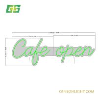 China Bright Cafe Open Art Neon Light Signs For Window Display LED Business Sign for sale