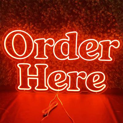 China Waterproof Order Here Neon Sign Energy Saving LED Strip Neon Sign For Food Shop for sale
