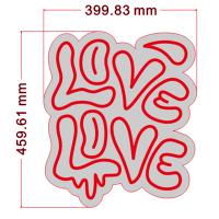 China Romantic Love Love Gift Neon Light Sign For Wedding Photo Backdrop for sale