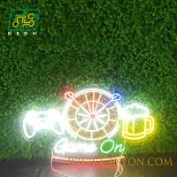 China LED Game On Bar Neon Light Signs Wall Decor For Gaming Room Man Cave Pub for sale