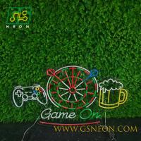 China LED Game On Bar Neon Light Signs Wall Decor For Gaming Room Man Cave Pub for sale