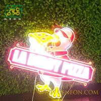 China Durable Pizzeria Restaurant Neon Signs Wall Decor Pizza LED Neon Sign Light for sale