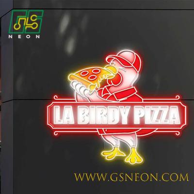 China Durable Pizzeria Restaurant Neon Signs Wall Decor Pizza LED Neon Sign Light for sale