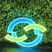 China Custom Company Logo Neon Sign LED Light For Office Reception Desk Lobby Wall Decor for sale