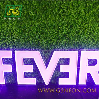 China FEVER Art Neon Light Signs UV Printed LED Wall Decor For Bedroom Studio Club Party for sale