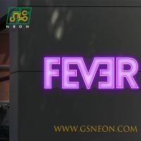 China FEVER Art Neon Light Signs UV Printed LED Wall Decor For Bedroom Studio Club Party for sale