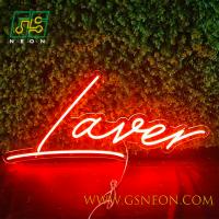 China Red Love LED Neon Sign Wall Art Light For Romantic Valentine Party Wedding Anniversary for sale