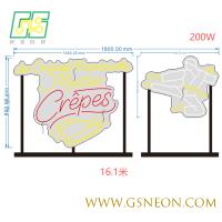 China Metal Stand Automotive Neon Signs Light For Shop Event Custom LED Display for sale