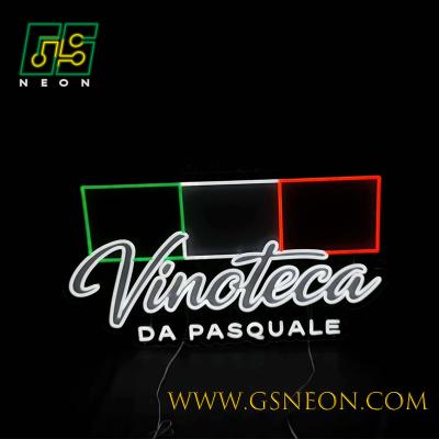 China Vinoteca Neon Light Logo Sign Decorative LED Business Neon LED Wall Sign Custom for sale