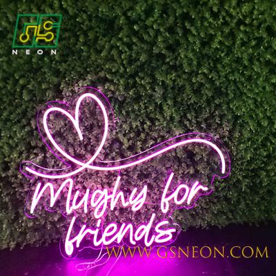 China Muphy For Friends Party Neon Light Custom LED Neon Wall Art For Birthday Wedding Event for sale