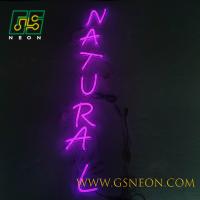 China NATURAL Purple Custom Neon Light Art LED Exterior Neon Lights Wall Decor For Garden Shop for sale