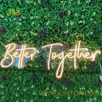 China LED Better Together Neon Light Sign Light Wedding Sign For Ceremony Decor Romantic Display for sale