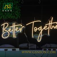 China LED Better Together Neon Light Sign Light Wedding Sign For Ceremony Decor Romantic Display for sale