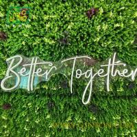 China LED Better Together Neon Light Sign Light Wedding Sign For Ceremony Decor Romantic Display for sale