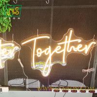China LED Better Together Neon Light Sign Light Wedding Sign For Ceremony Decor Romantic Display for sale