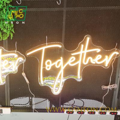 China LED Better Together Neon Light Sign Light Wedding Sign For Ceremony Decor Romantic Display for sale