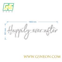 China Personalized Wedding Neon Light Sign LED Happily Ever After Neon Sign Light for sale