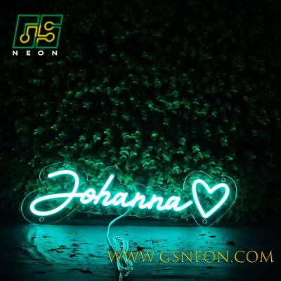 China Johanna Love Romantic Gift Neon Sign Light Custom LED Name Sign For Bedroom Wall Decor for sale