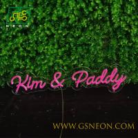 China Custom Wedding Last Name Neon Sign LED Personalized Surname Family Name Neon Sign for sale