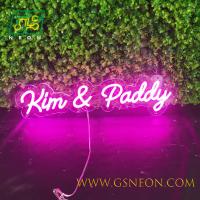 China Custom Wedding Last Name Neon Sign LED Personalized Surname Family Name Neon Sign for sale
