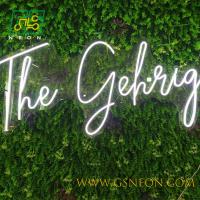 China Custom Wedding Last Name Neon Sign LED Personalized Surname Family Name Neon Sign for sale