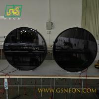 China Custom Made Circle Infinity Mirror Box Light For Modern Retail Branding Luxury Wall Displays for sale