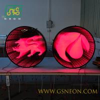 China Custom Made Circle Infinity Mirror Box Light For Modern Retail Branding Luxury Wall Displays for sale