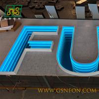 China Infinity Mirror Neon Channel Letter RGB Color Business Logo Neon Sign High Visibility for sale