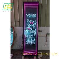 China Modern Large Format Mirror Light Box Immersive Infinity Mirror LED Sign for sale