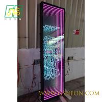 China Modern Large Format Mirror Light Box Immersive Infinity Mirror LED Sign for sale