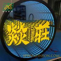 China IP65 Layered LED Infinity Light Mirror Box Combine With Frontlit Letter Sign for sale