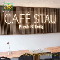 China Custom Made Glowing LED Neon Acrylic Sign Display For Cafe Restaurants for sale