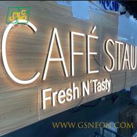 China Custom Made Glowing LED Neon Acrylic Sign Display For Cafe Restaurants for sale
